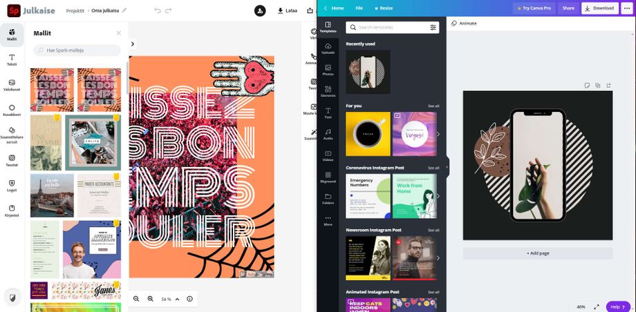 Adobe Spark. Canva: ilmaiset ohjelmat julisteiden tekoon