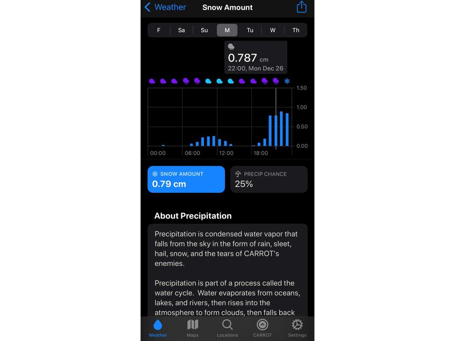 Carrot Weather: Esittelyssä erilainen sääsovellus