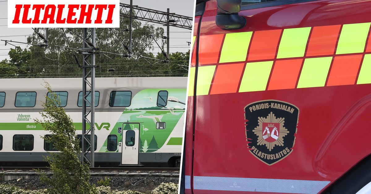 VR:n veturi savusi ylikuumennuttuaan Kiteellä – palokunta paikalla