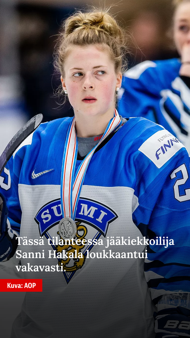 Tässä tilanteessa Sanni Hakala loukkaantui vakavasti | Iltalehti