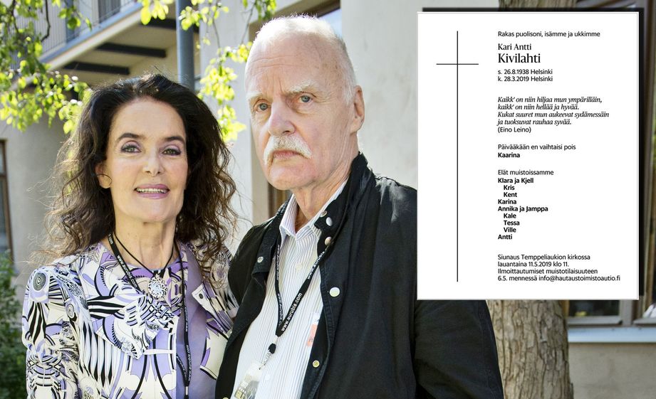 Liikemies Kari Kivilahden kuolinilmoitus julkaistiin Helsingin Sanomissa