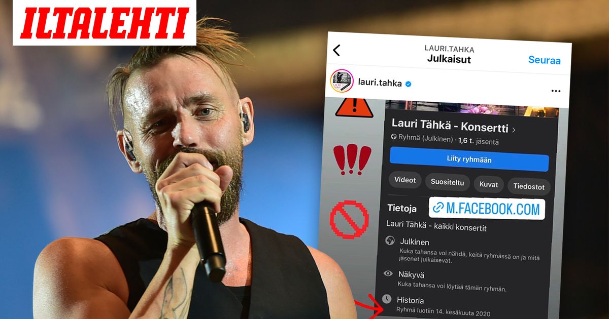 Lauri Tähkä varoittaa Facebookin valeryhmästä
