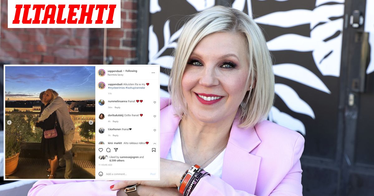 Vappu Pimiä julkaisi hempeitä kuvia rakkaansa kanssa