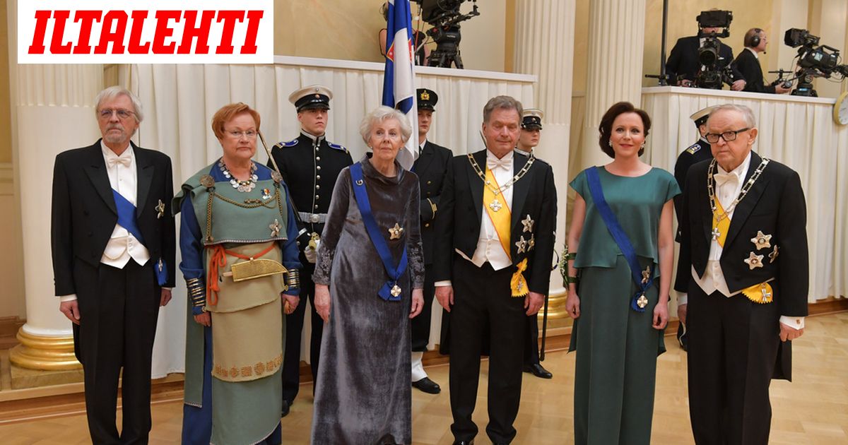 Presidenttiparit poseerasivat yhdessä - Tellervo Koivisto ja Martti ...