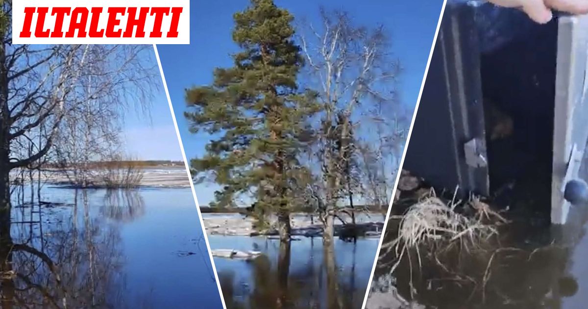Tältä näyttää Ylivieskan poikkeuksellisen paha tulva