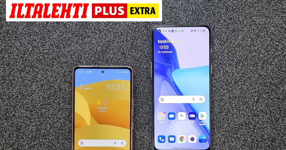 Vertailussa OnePlus Nord 2T ja Samsung Galaxy A53: keskihintaluokan kunkut