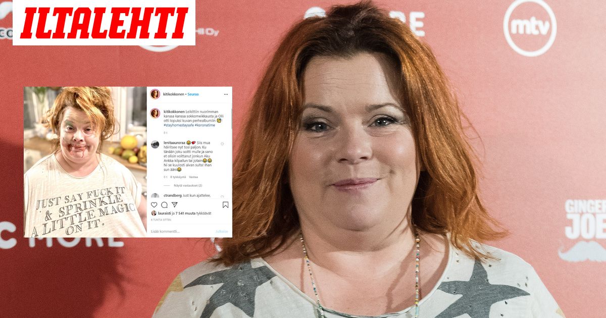 Kiti Kokkonen julkaisi kuvan meikit poskillaan