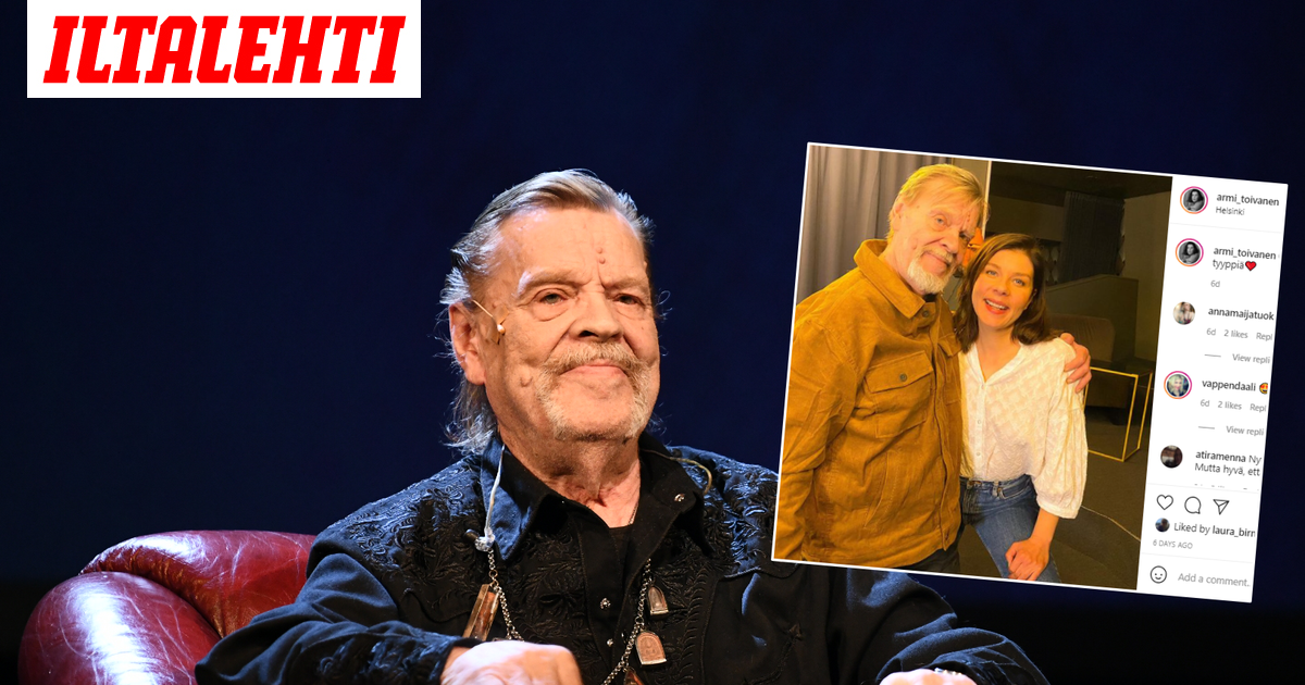 Armi Toivanen ja Vesa-Matti Loiri: harvinainen yhteiskuva riemastuttaa