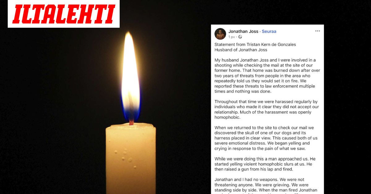 Jonathan Joss ammuttiin – Puoliso kertoo traagisesta välikohtauksesta