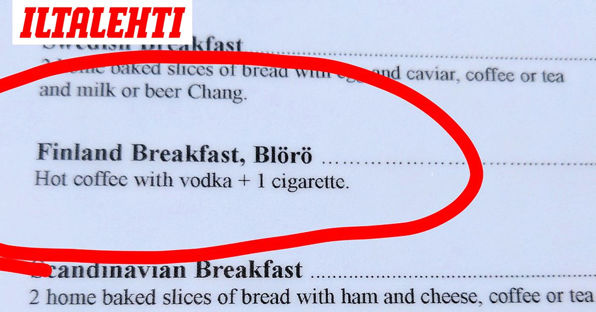 finnish breakfast cigarette