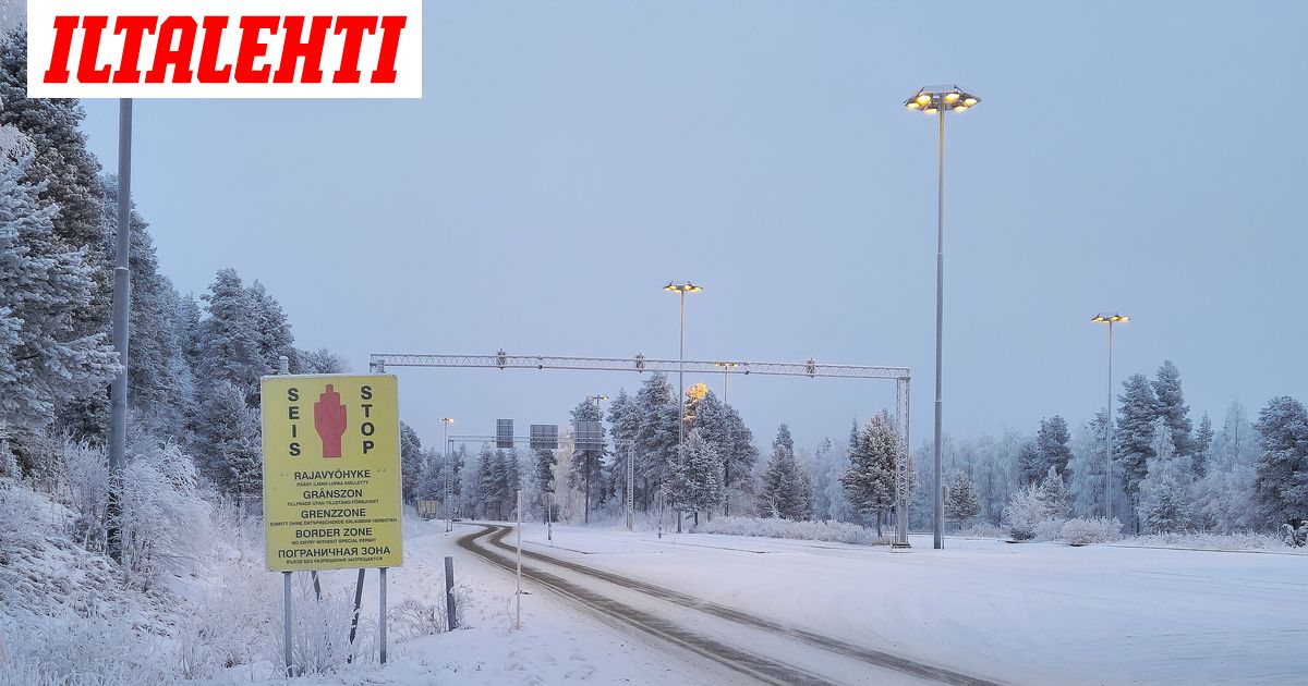 Ankara pakkanen piiskaa – Tältä näyttää Sallan rajan­ylityspaikalla