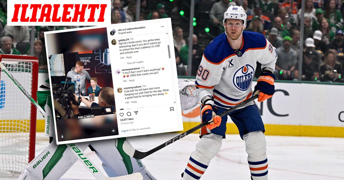 NHL-konkarin pieni poika varasti show’n – Yksi pyyntö isälle