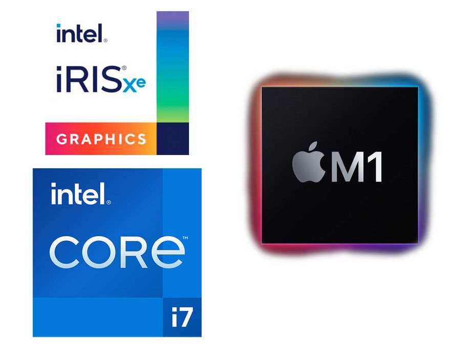 Testi: Apple M1 vs. Intel Core i7-1160G7